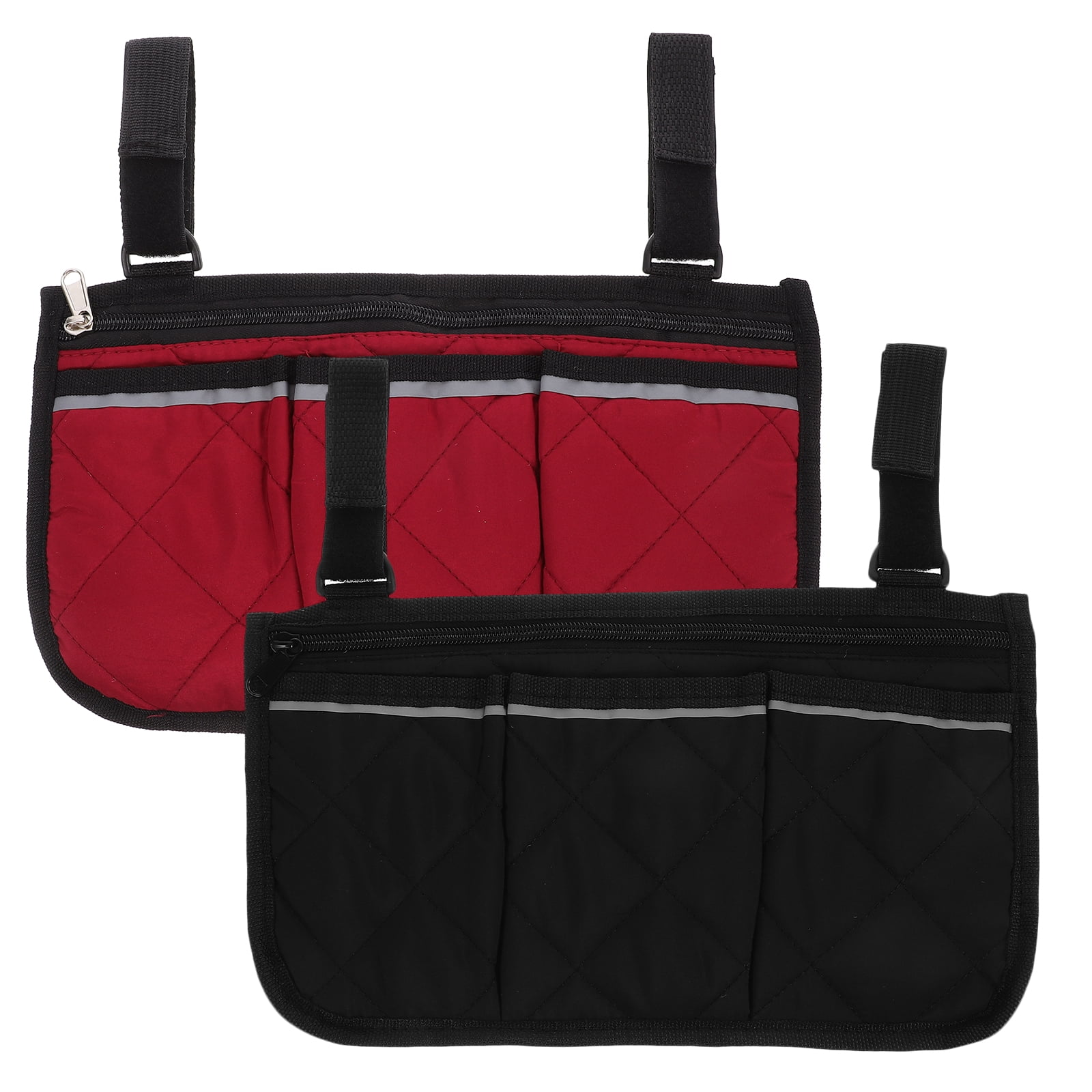 2pcsWheelchair Side Bag Universal Walker Accessories Pouch Armrest ...