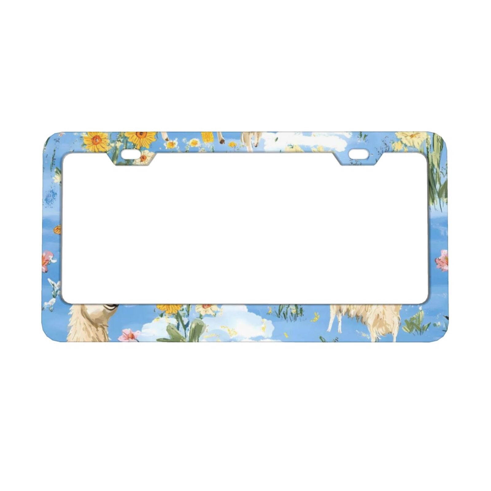 2piece License Plate Frame Metal Car Accessories License Plate Cover ...