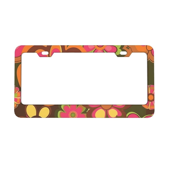 2piece License Plate Frame Metal Car Accessories License Plate Cover ...