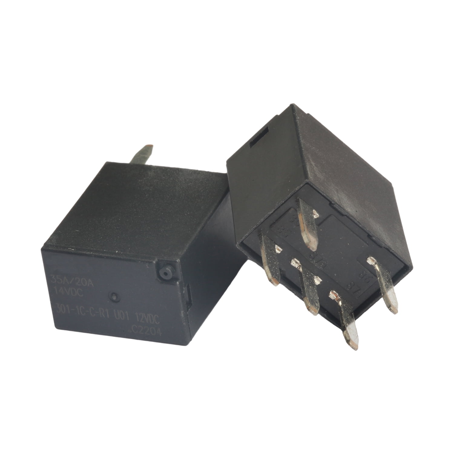 2pieces 301-1C-C-R1-U01-12VDC SPDT 35A 12V Automotive relay - Walmart.com