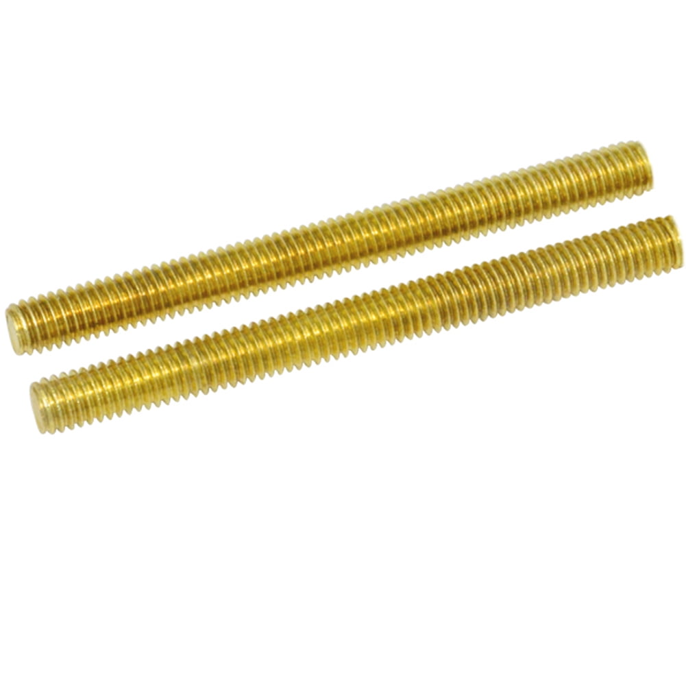 2pieces Brass Threaded Rods, M6 Pitch,200mm Long - Walmart.com