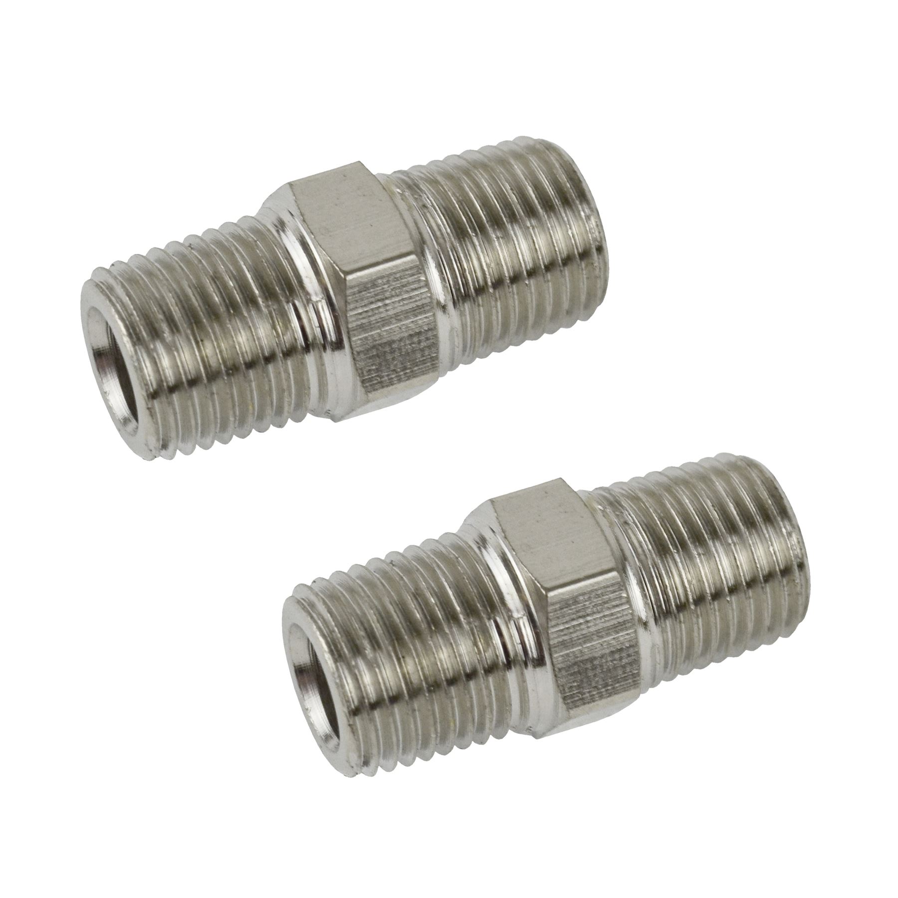 2pk 1/8" BSP Male to Male Air Line Hose Compressor Fittings ...