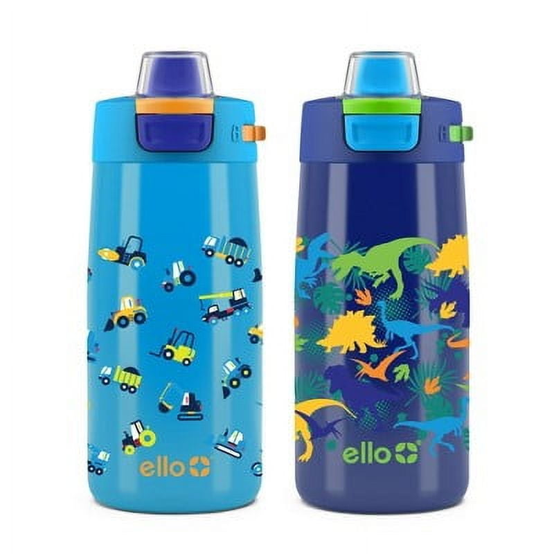 2pk Colby Kids' Stainless Steel 12oz Water Bottles Blue/Blue - Ello ...
