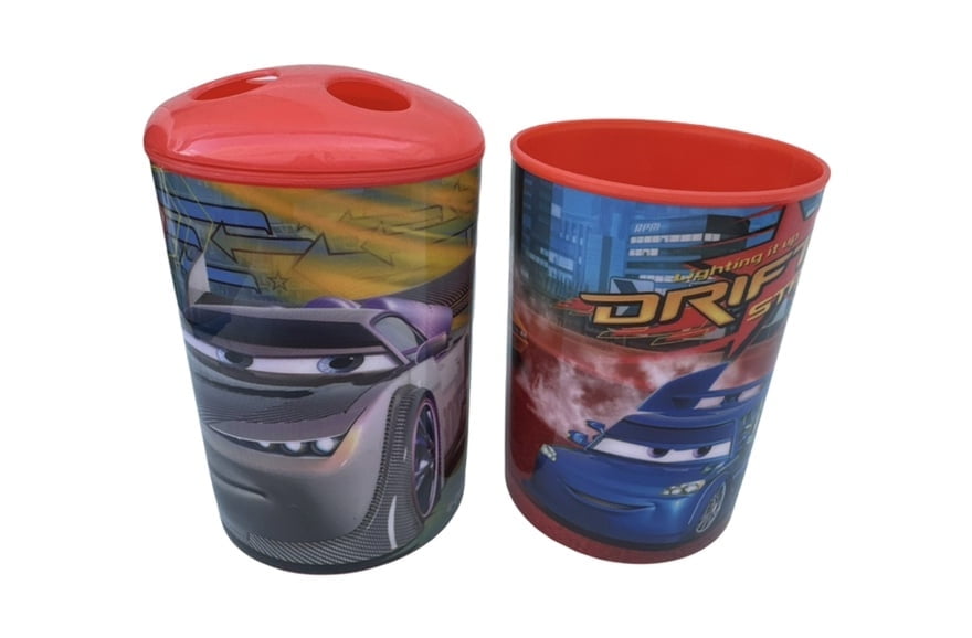 2pk Disney CARS Toothbrush Holder And Tumbler Set - Walmart.com