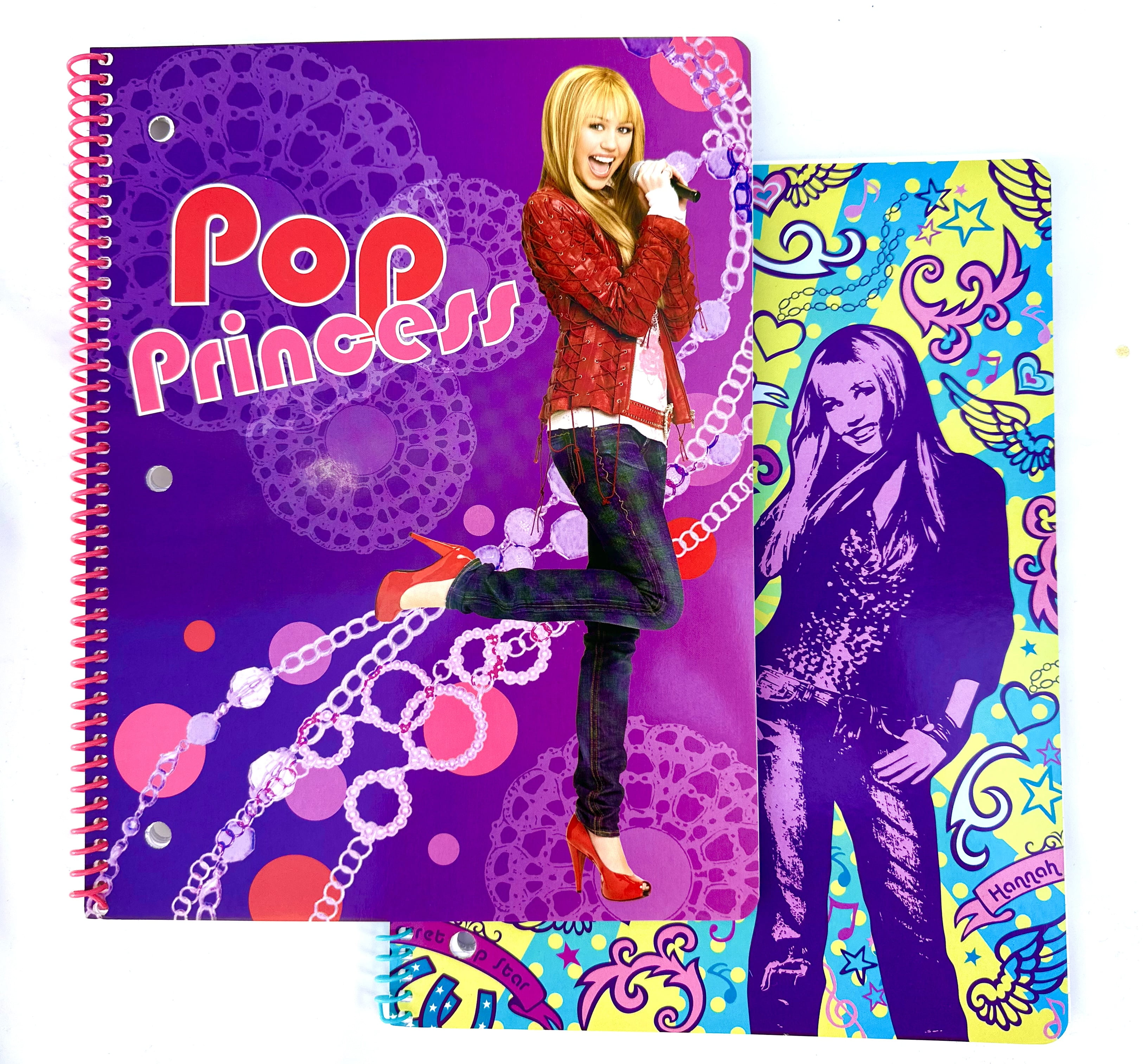 2pk Disney Hannah Montana Notebook - Spiral Notebook (50 Sheets) - Walmart.com