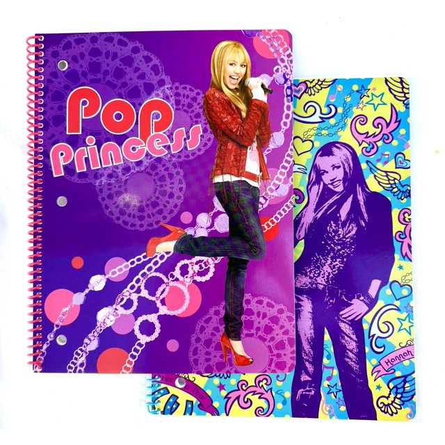 2pk Disney Hannah Montana Notebook - Spiral Notebook (50 Sheets ...