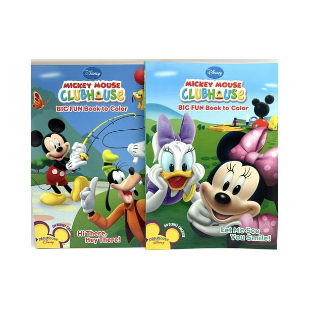 2pk Disney Mickey Goofy Clubhouse Minnie & Daisy Coloring and activity ...