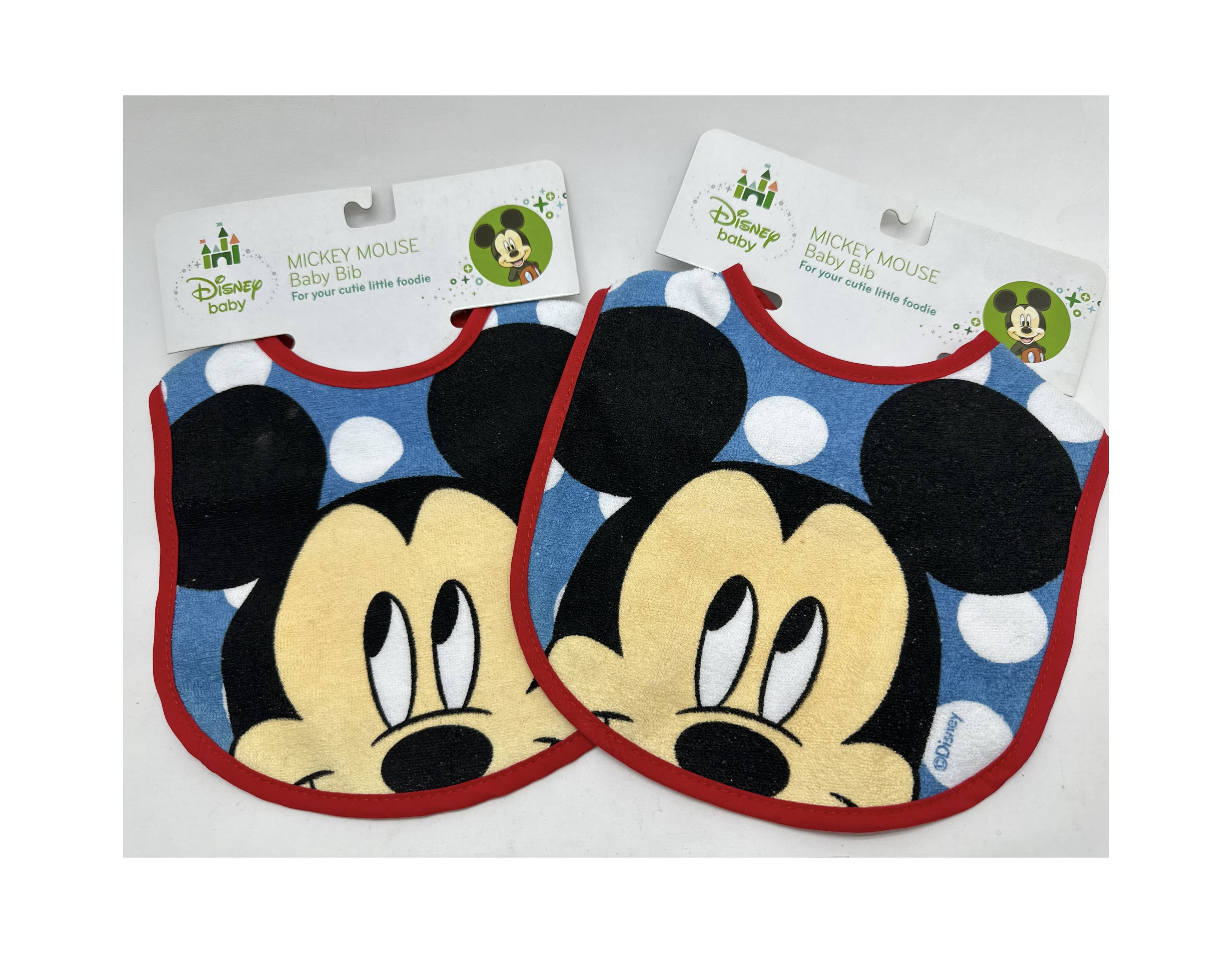 2pk Disney Mickey Mouse Blue Wonders Baby Bib - Walmart.com