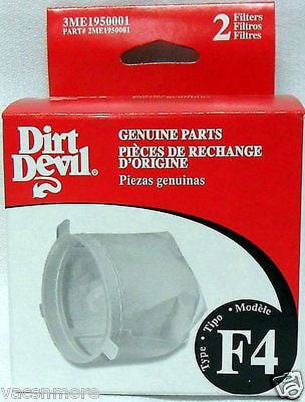 2pk Genuine Dirt Devil F4 Filters Part # 3ME1950001 - Walmart.com