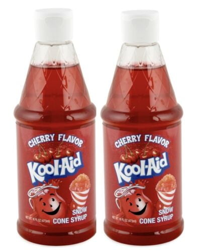2pk Kool-Aid KASCSYRP16CHER 16-Oz. Snow Cone Syrup, Cherry - Walmart.com