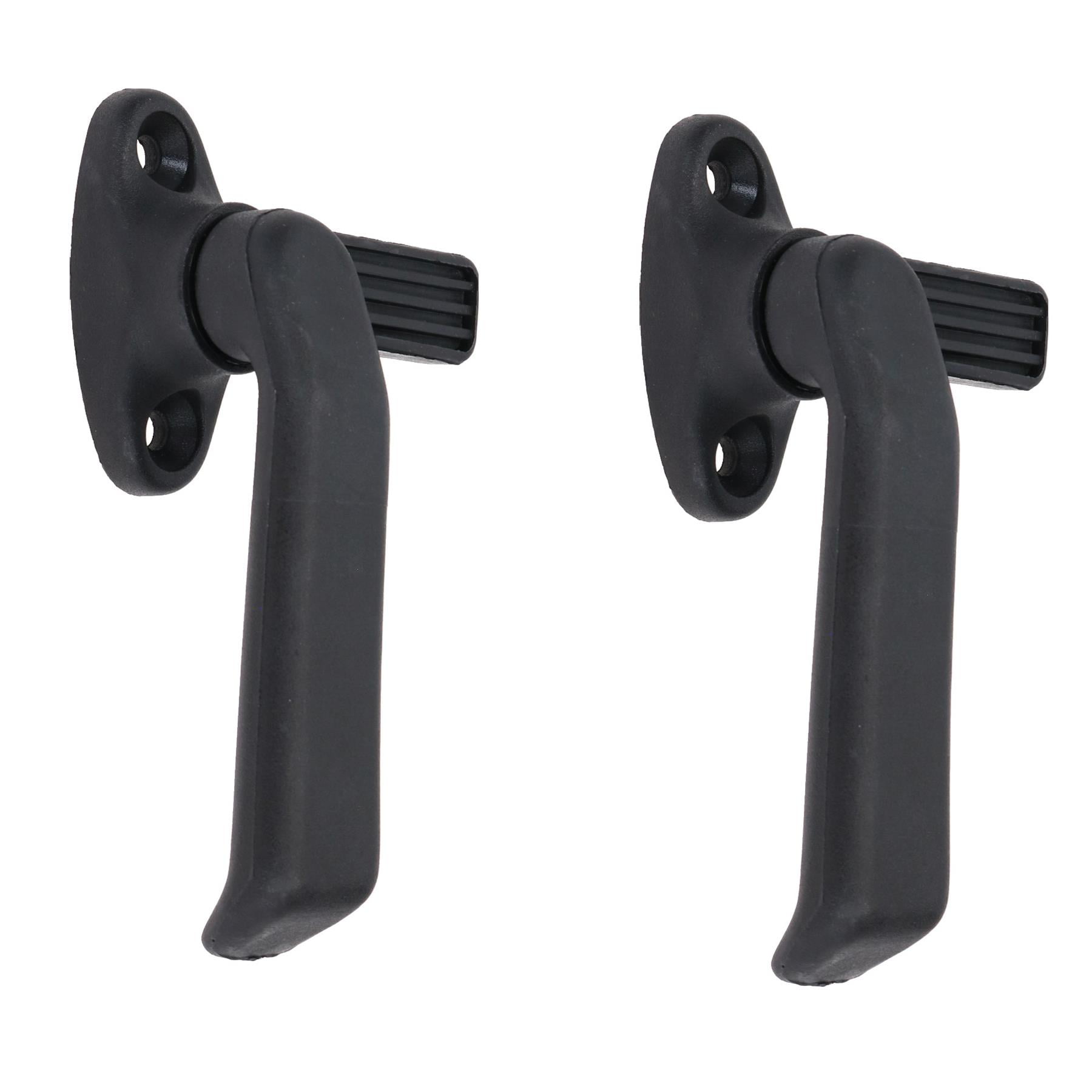 2pk Left Hand Window Handle Lever Catch Black Polypropylene Locker ...