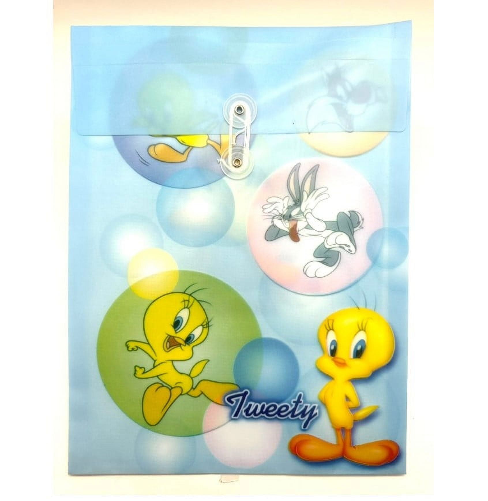 2pk Looney Tunes Tweety Bird Sylvester Bugs Bunny Plastic Envelopes ...