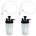2pk Oxygen Therapy Bubble Humidifier Standard Flow with 15" Adapter ...