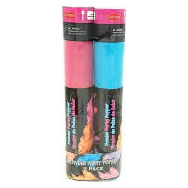 2pk Unisex Powder Poppers Pink/Blue, Easy-Use Outdoor Confetti for ...