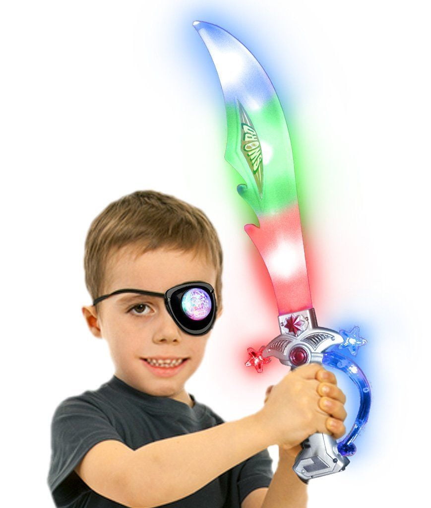 2pks LED lightup children Pirate Sword with sounds - Walmart.com