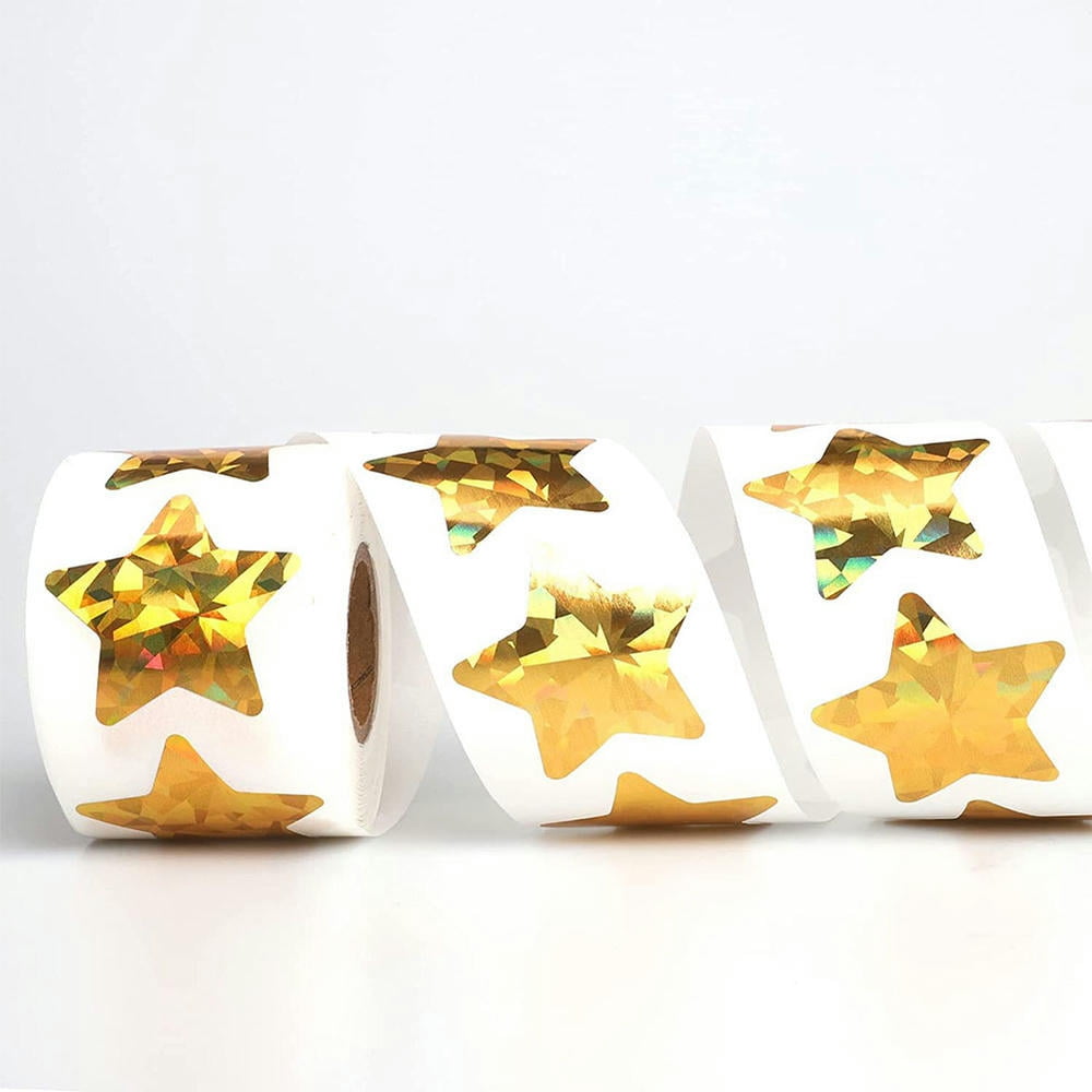 2roll/pack Sparkling Behavior Chart School Foil Star Sticker For Kids ...