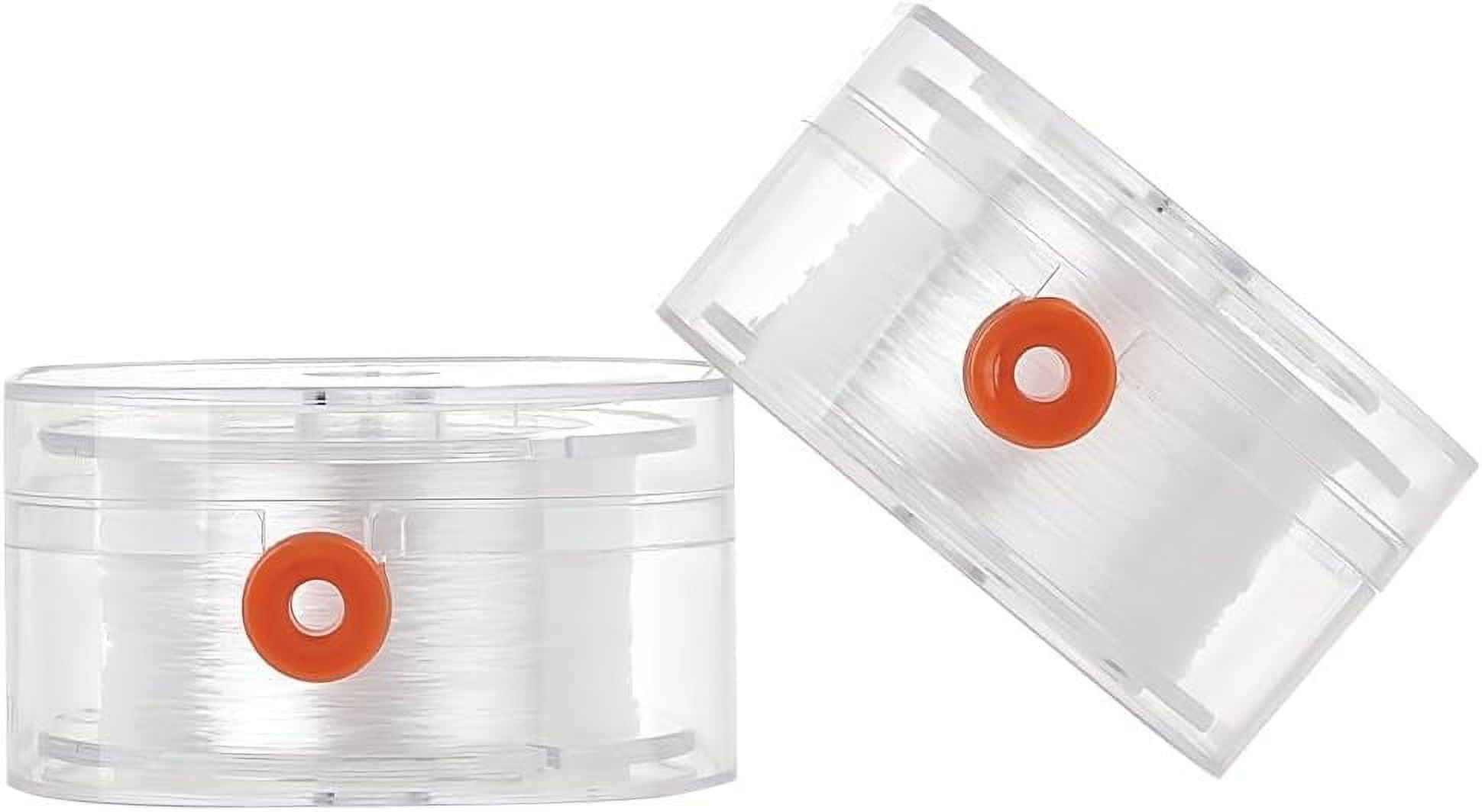 2rolls 218 Yards 0.3mm Elastic Bracelet String Beading Thread Clear ...