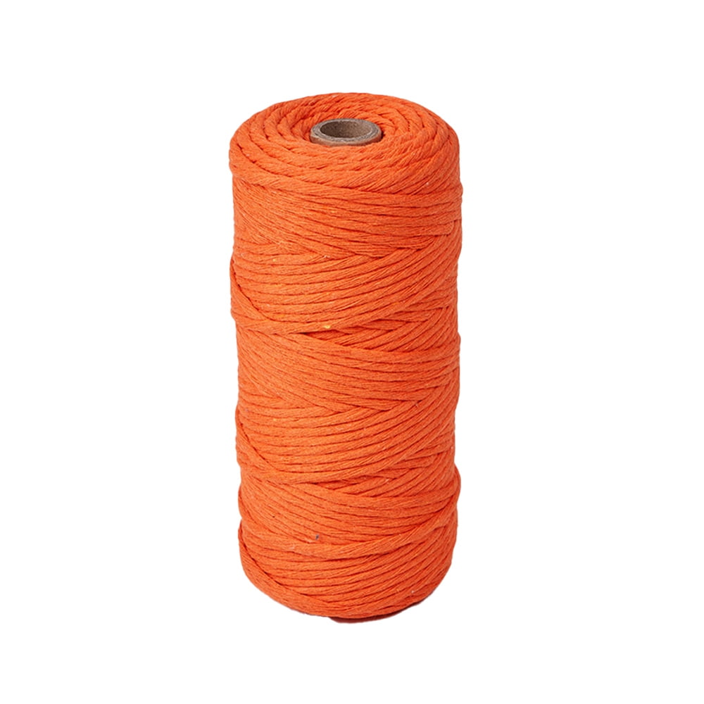 2rolls Macrame Cord Round Macrame Rope for Wall Hangers Boho Decorations Macrame Craft Coral 3mm ...