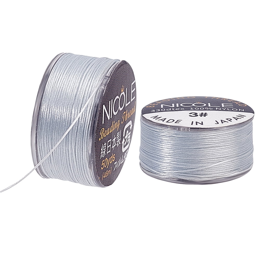 2rolls Nylon Beading Thread Seed Bead Thread Nylon String for Jewelry ...