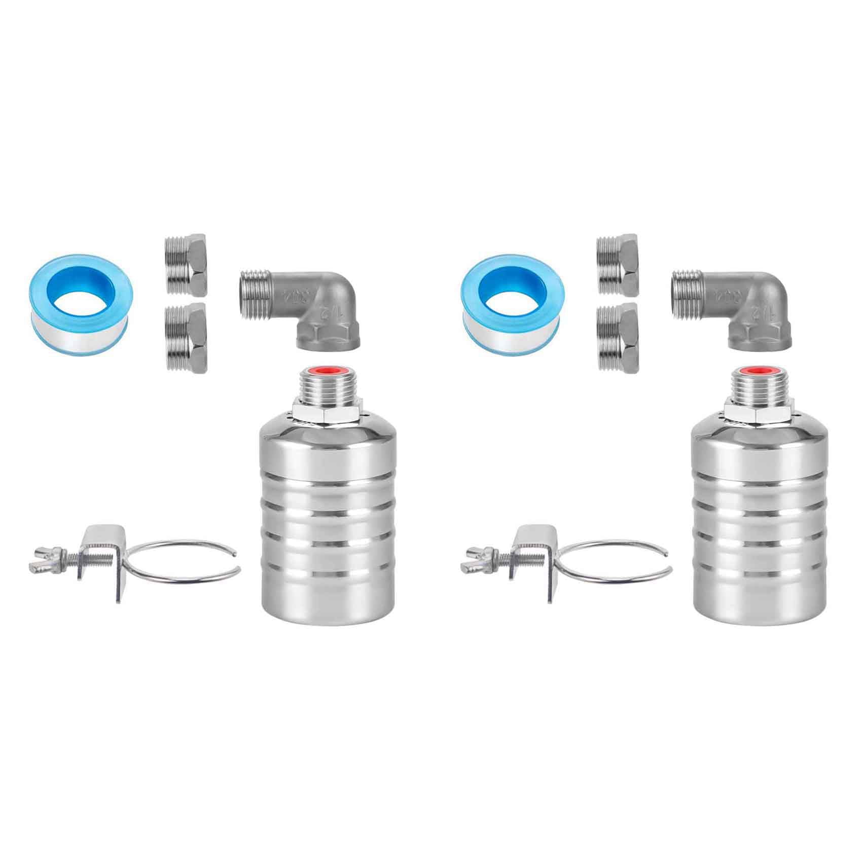 2set 1/2Inch to 3/4Inch Water Float Valve,Stainless Steel Float Valve ...