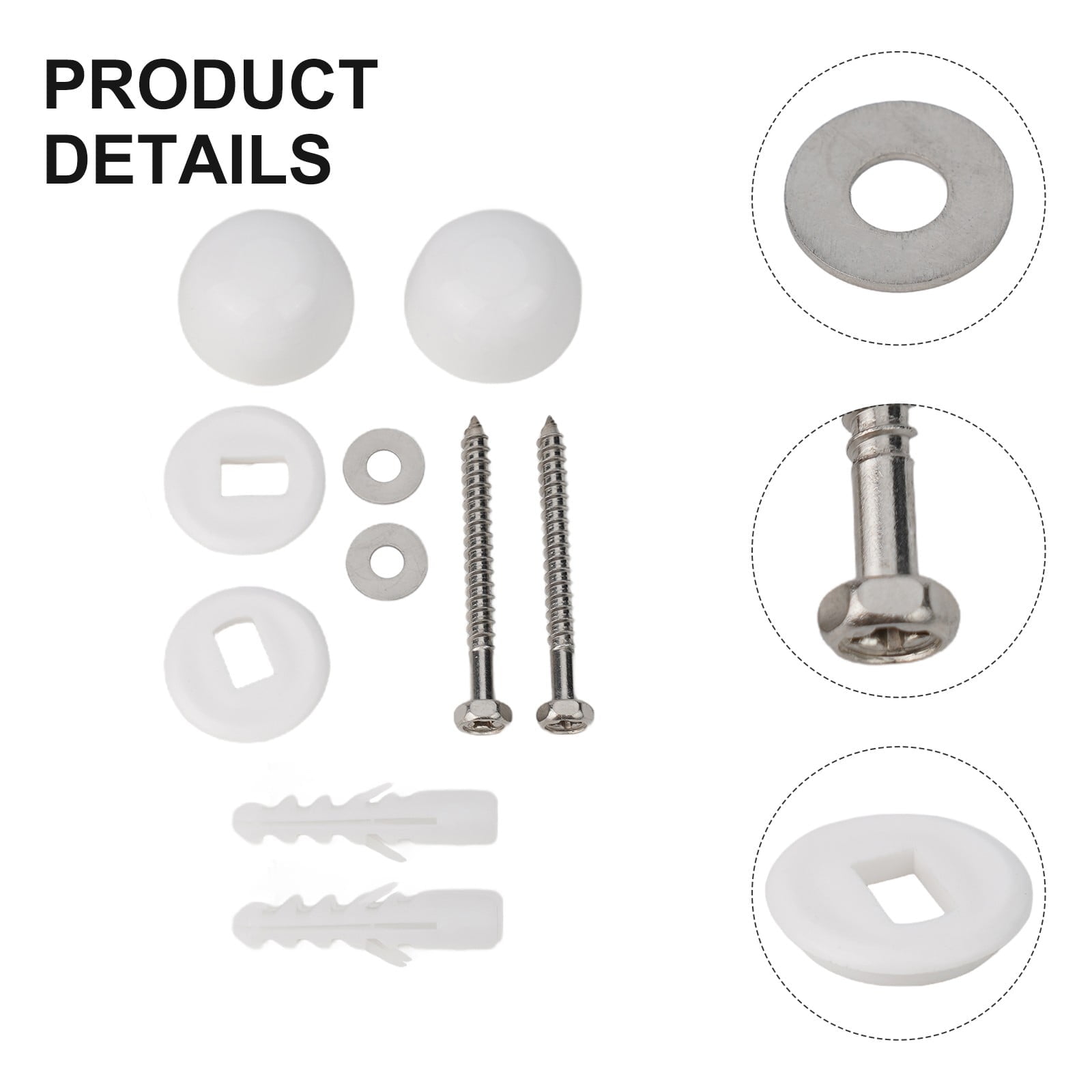 2set Long Screws With Wall Plugs Accessories Toilet Pans Bidet Fixing ...