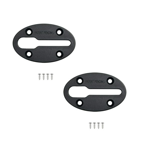 2set Low Profile Track Fishing Rod Holder Mounting Base Rack Kayak Slide Track Rails Bracket for ...