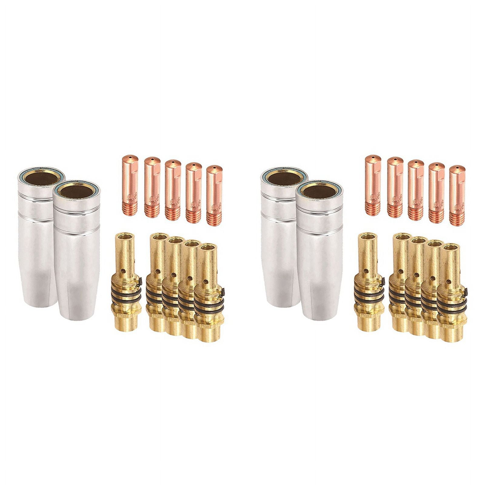 2set Nozzles Contact Tips Holders Welding Parts Set Mig Welder Consumable for 15AK Torch Welding ...