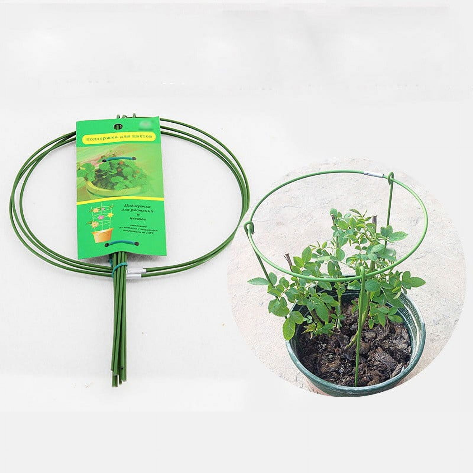 2set Plant Support Piles, Semi-Circular Metal Garden Plant Piles Indoor ...
