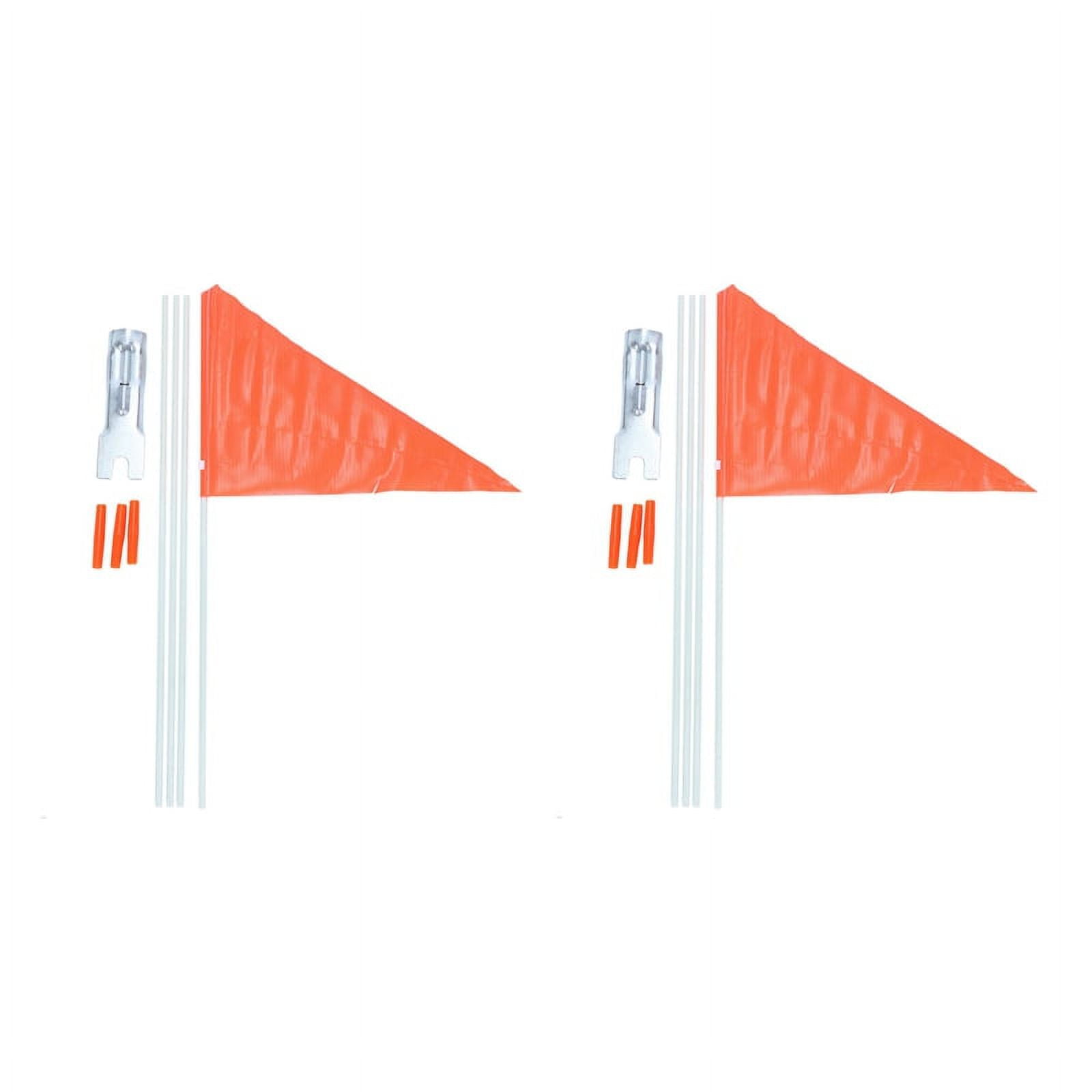 2set Flag with Pole,6 Foot Adjustable High Visibility Bike Flag ...