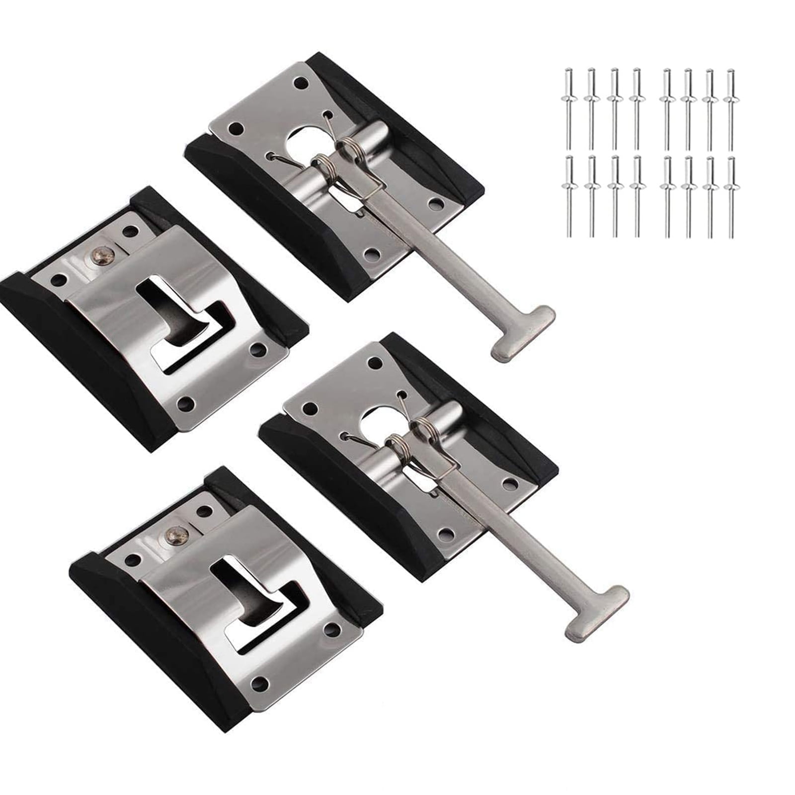 2set-T Style Front Door Latch, Stainless Steel Bracket for Cars, RV ...