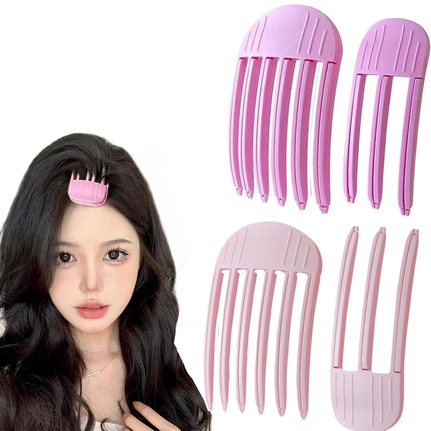 2set Volumizing Hair Root Lifting Combs Set, Fluffy Lift Root Hair Clip ...
