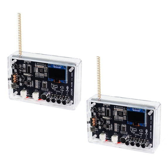 2set Walkie-Talkie FM Radio DIY Electronic Kit 409.85MHz Adjustable ...
