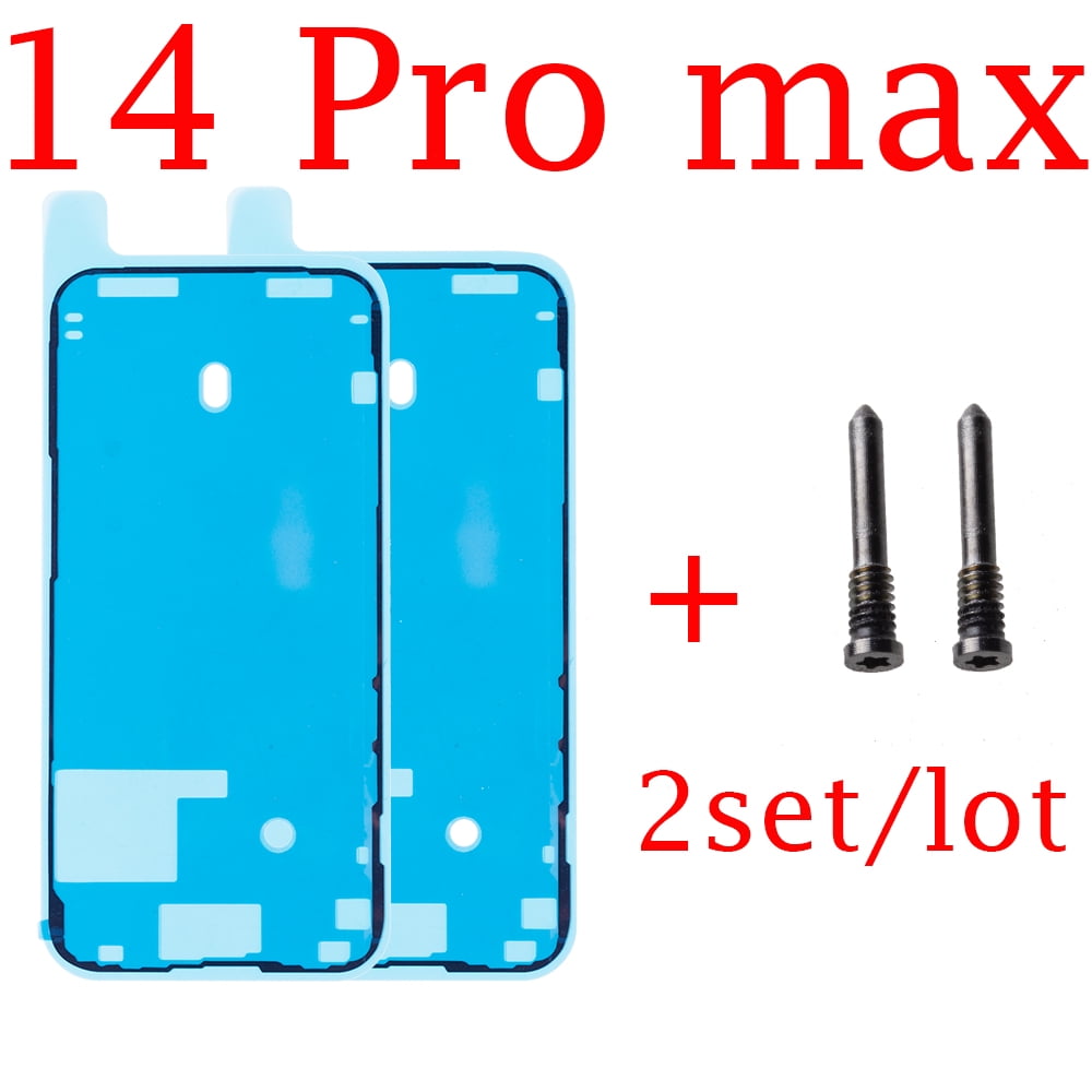 2set/lot Waterproof Sticker For iPhone 11 12 13 14 Pro Max Mini X XS 7 8Plus LCD Display Screen ...