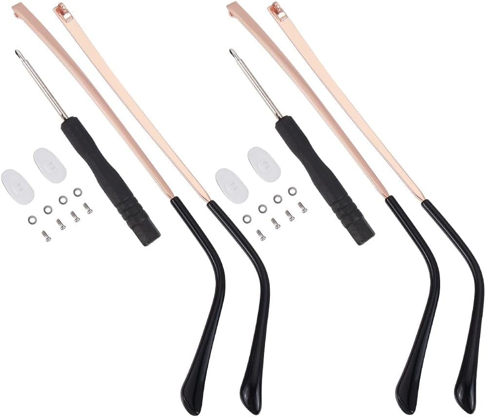 2sets 2 Set Rose Gold Eyeglasses Replacement Leg Accessories Spectacle ...