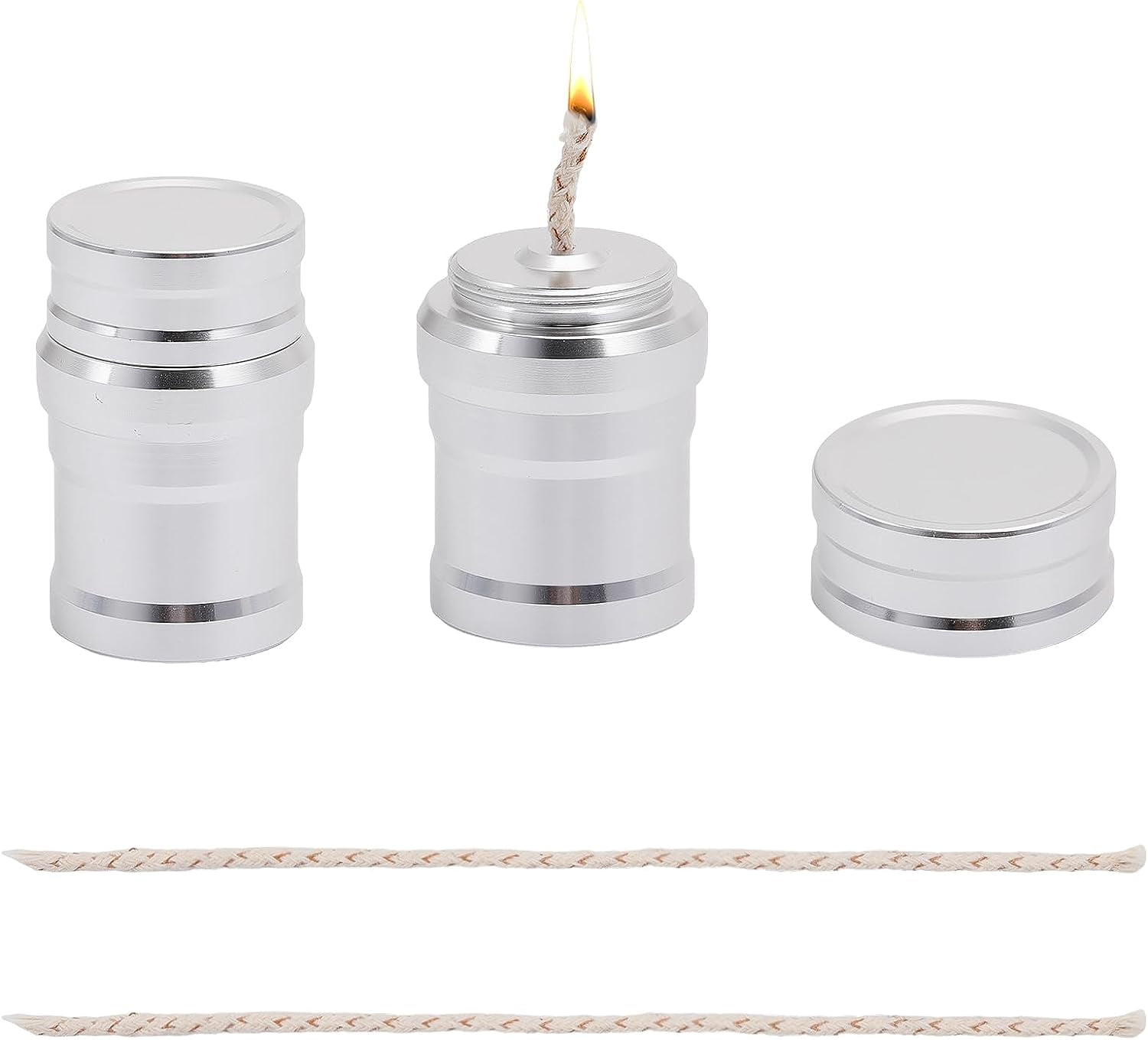 2sets 2 sets Portable Metal Alcohol Burner Lamp Aluminum Alloy Alcohol ...