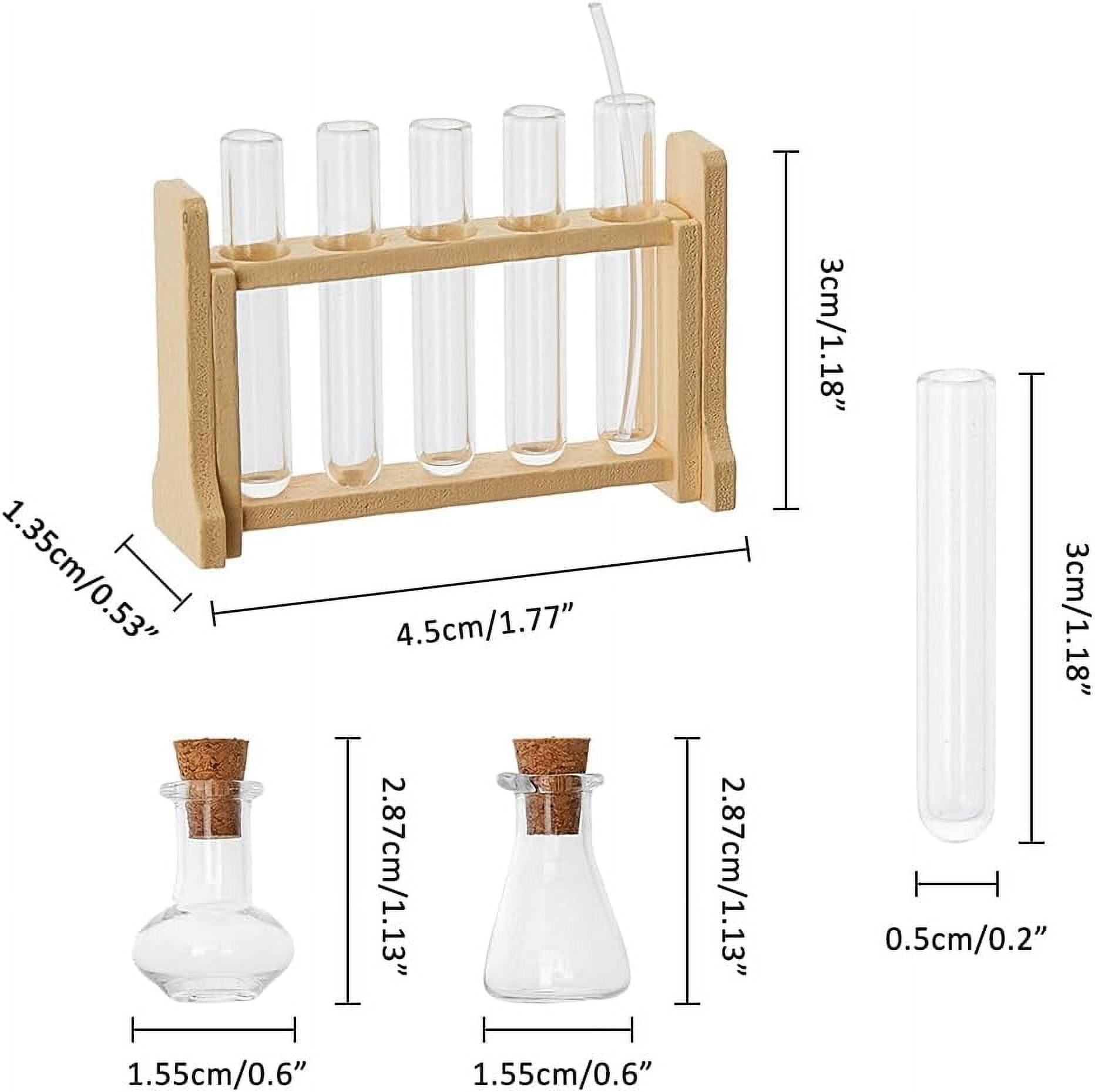 2sets Dollhouse Mini Glass Test Tube Dollhouse Science sets Miniature ...