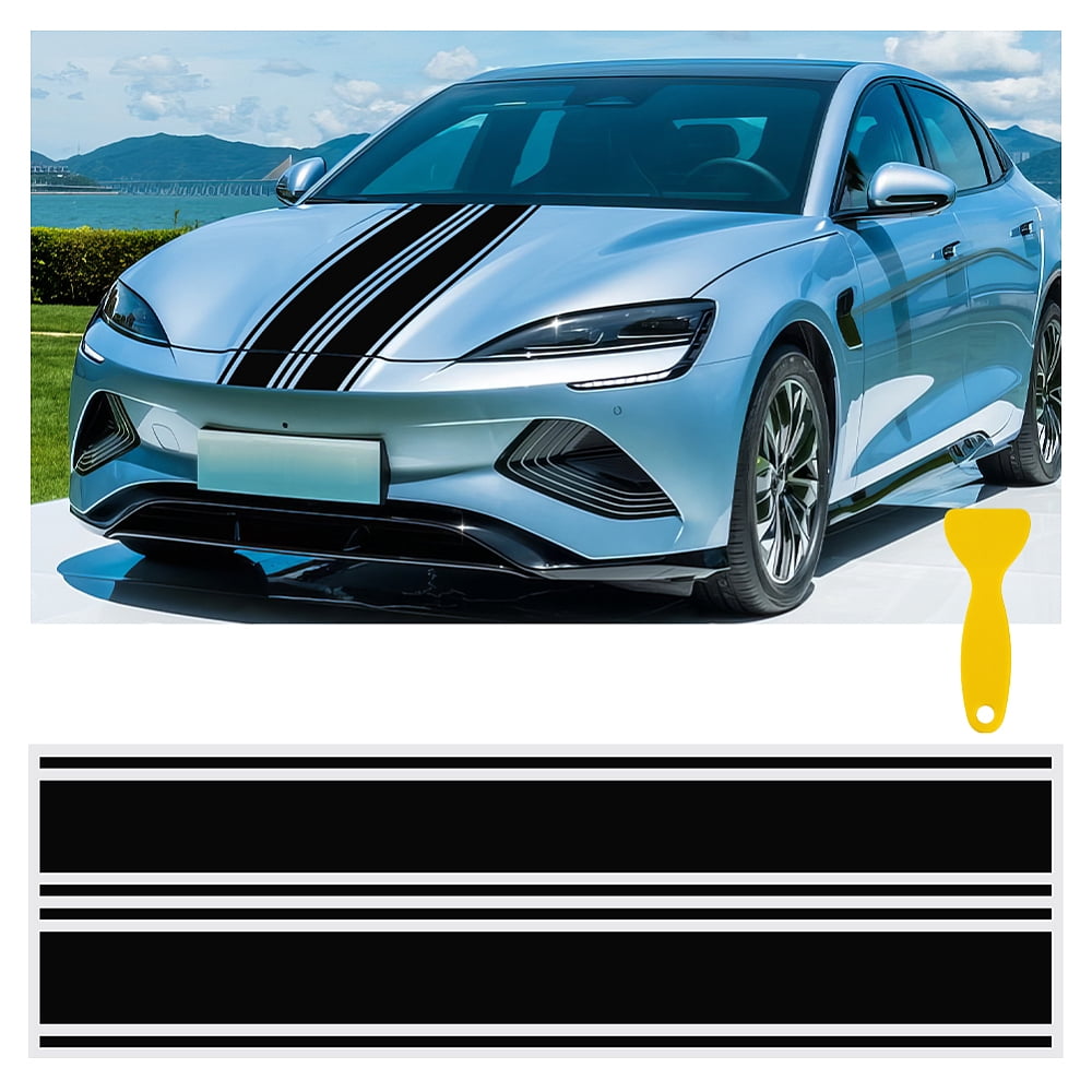 2sets Racing Stripes Car Body Modified Stripes Stickers with Plastic ...