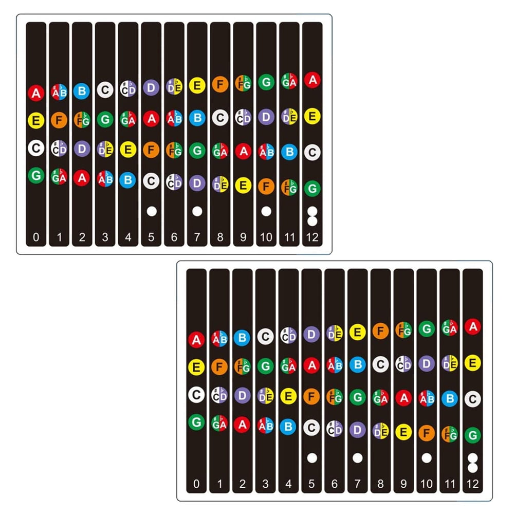 2sets Ukulele Note Stickers Musical Instrument Note Stickers for ...
