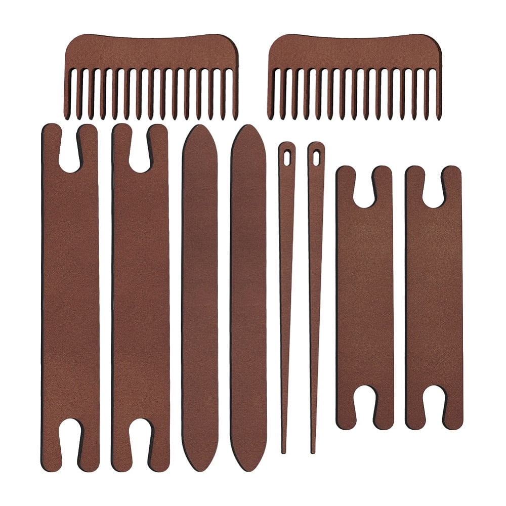 2sets Wood Knitting Loom Tool Kits Camel 18x0.95x0.5cm 5pcs/set ...