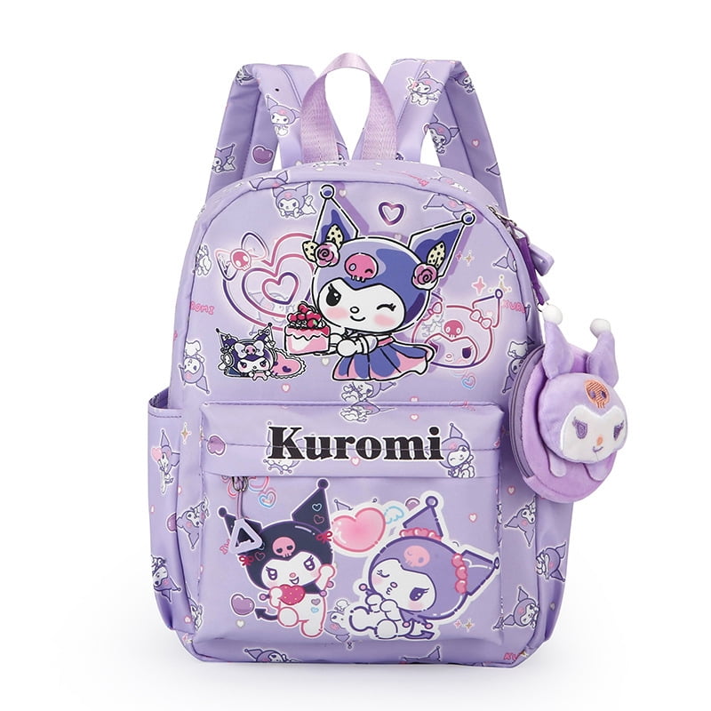 2sizes Backpack Kawaii Lovely Kuromi Women Laptop Cartoon Computer Large Capacity School ...