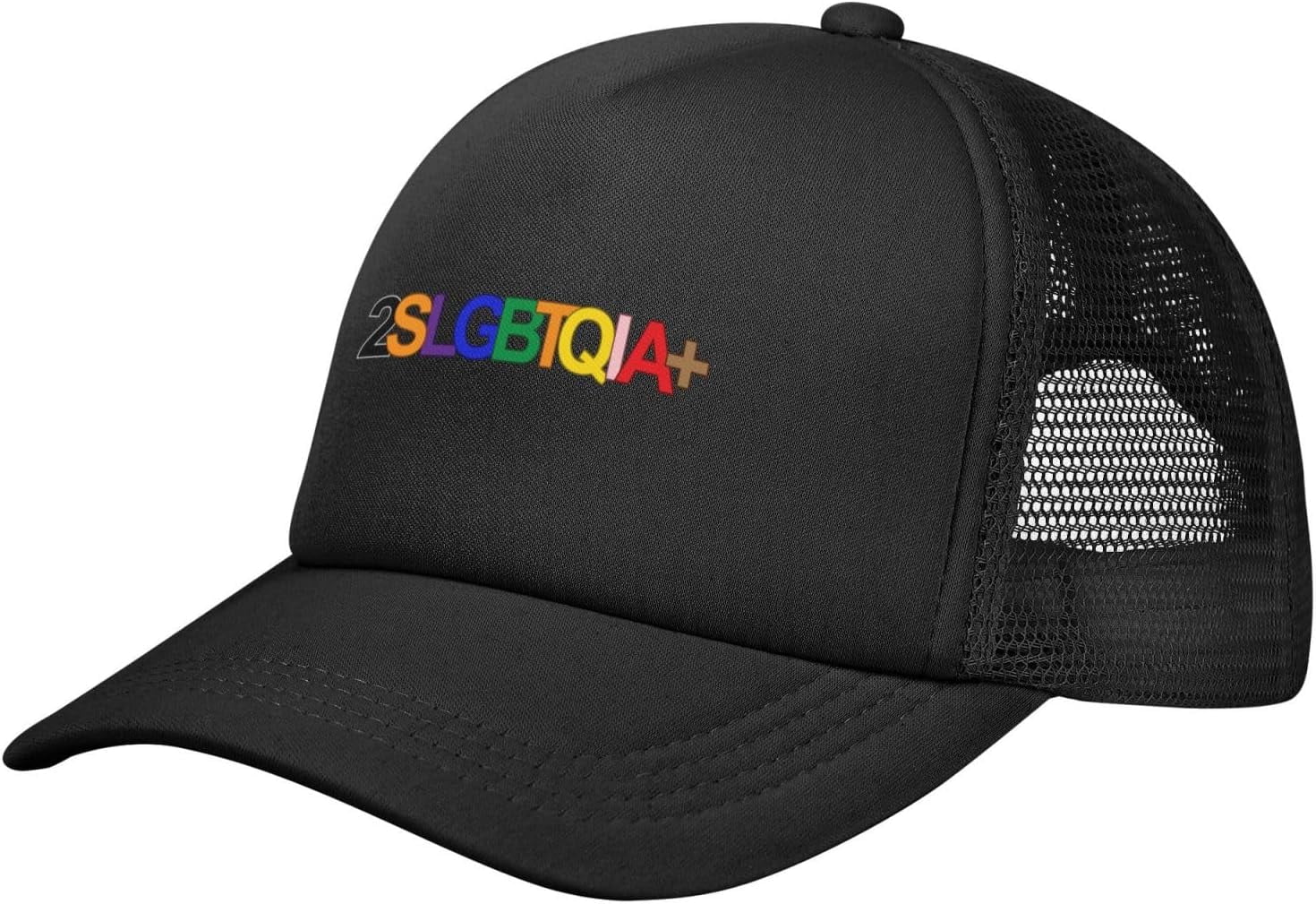2slgbtqia+ Mesh Hat LGBT Pride Flag LGBTQ History Month Flag Mesh Cap ...