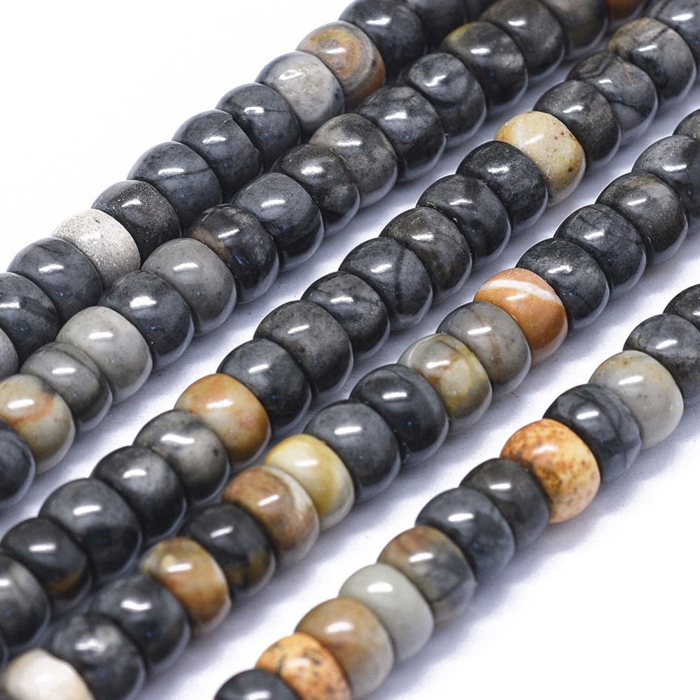 2strands Polychrome Jasper/Picasso Stone/Picasso Jasper Beads Strands ...