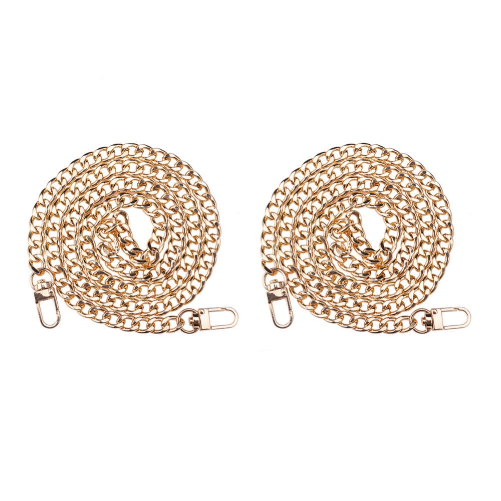 2strands bag Strap Chains Iron Curb Link Chains with Swivel Clasps ...