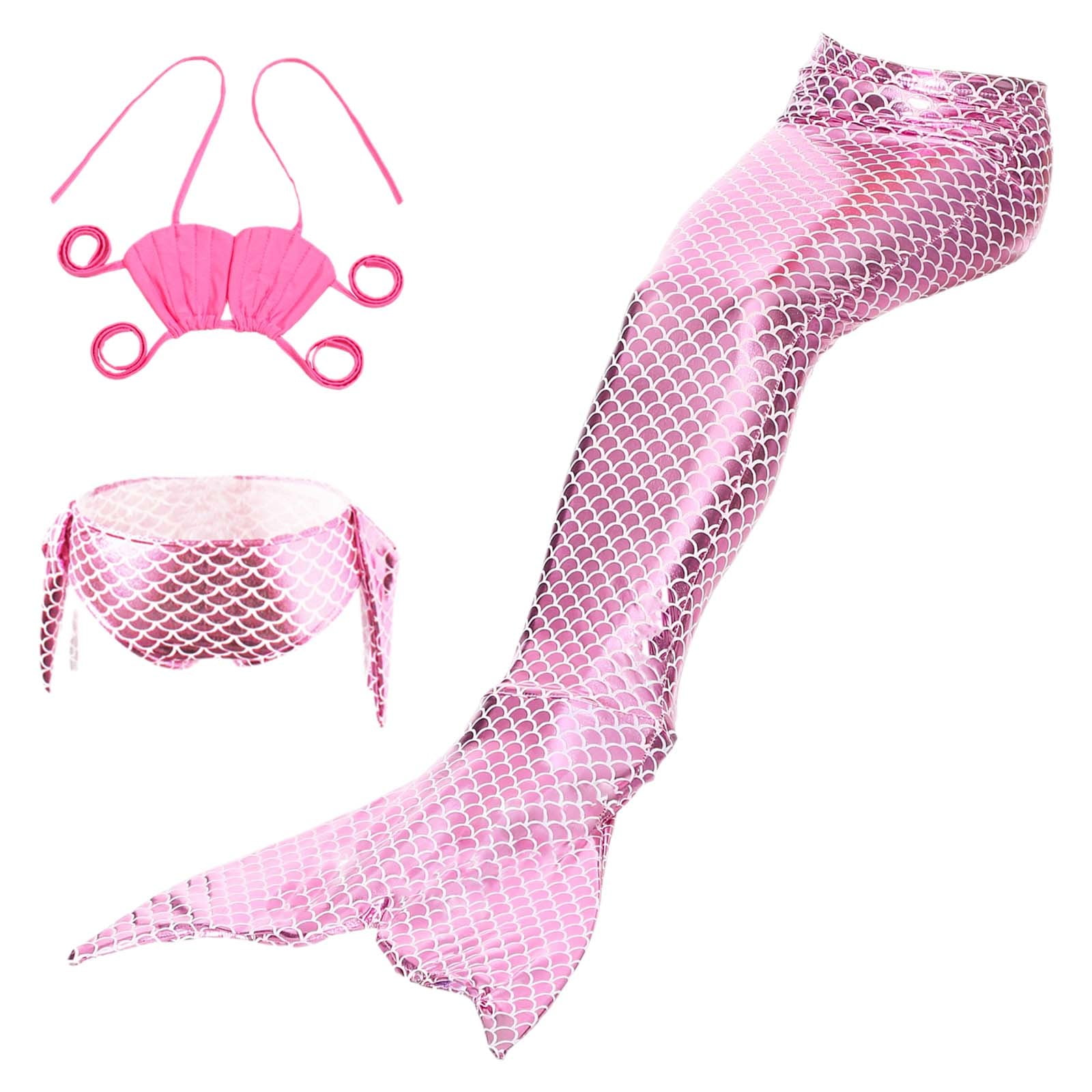 2t Swimsuit Girl Colorful Girls Mermaid Tankini Swimsuit Tiered Ruffle ...