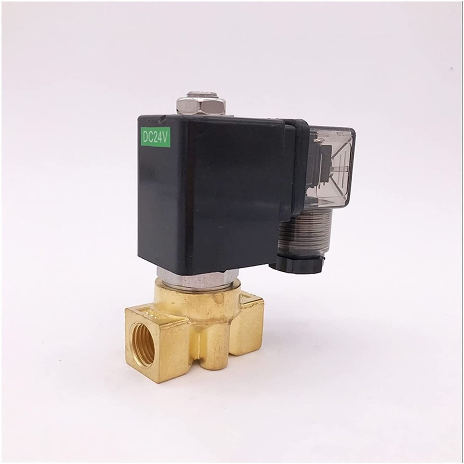2way Brass High Temperature Hot Water Heater Solenoid Valve 1/4inch 24VDC Orifice 2.5mm Normal ...