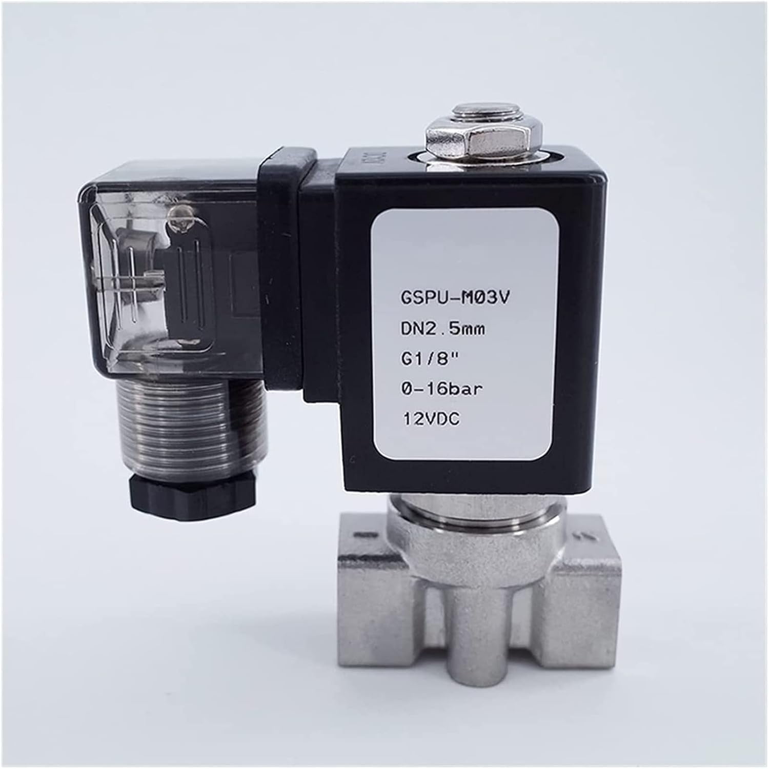 2way SS304 High Temperature Steam Hot Water Pilot Piston Solenoid Valve ...