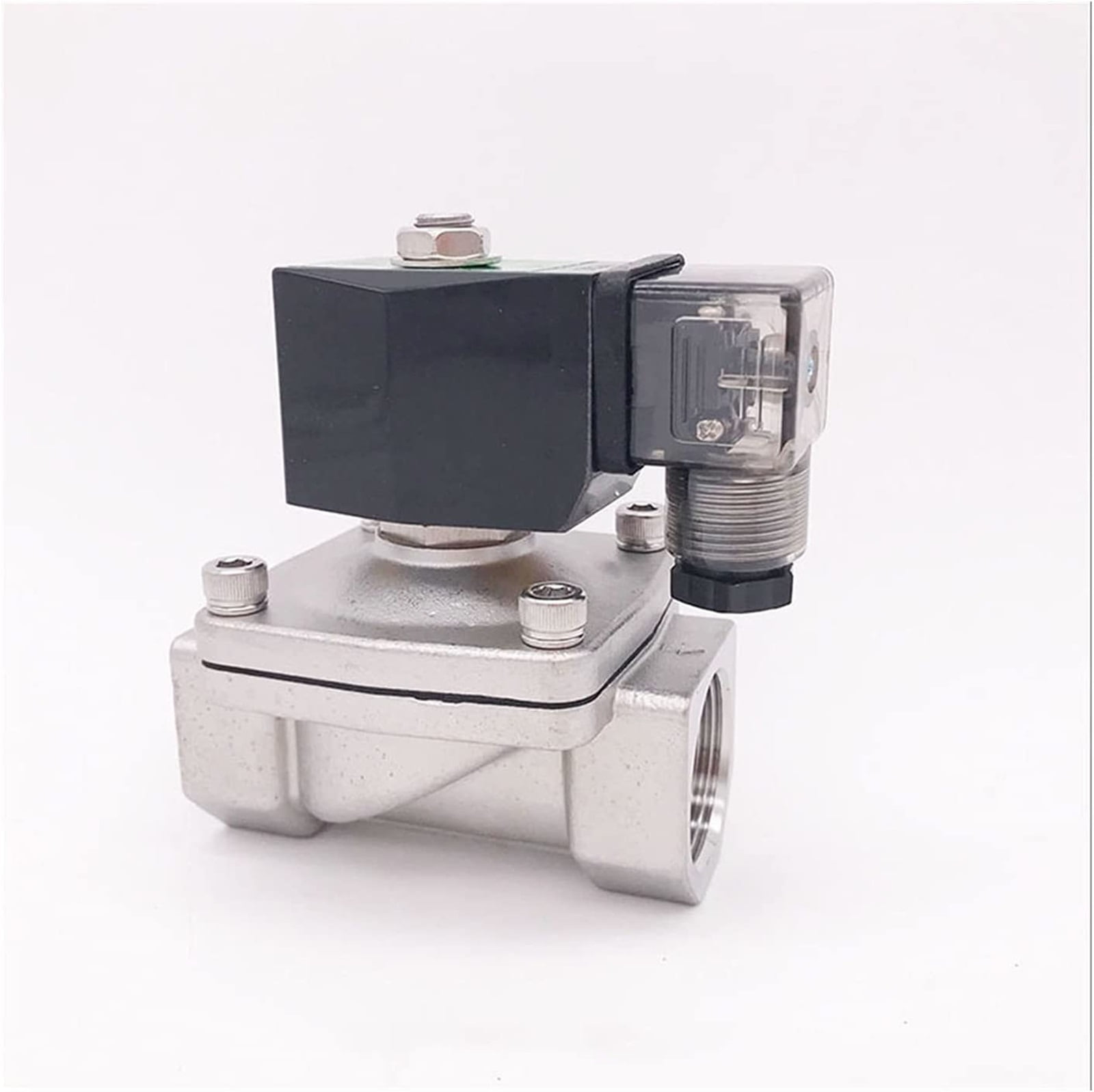 2way SS304 Water Solenoid Valve Normally Close Port G3/8inch 24VDC Orifice 15mm Zero Pressure ...