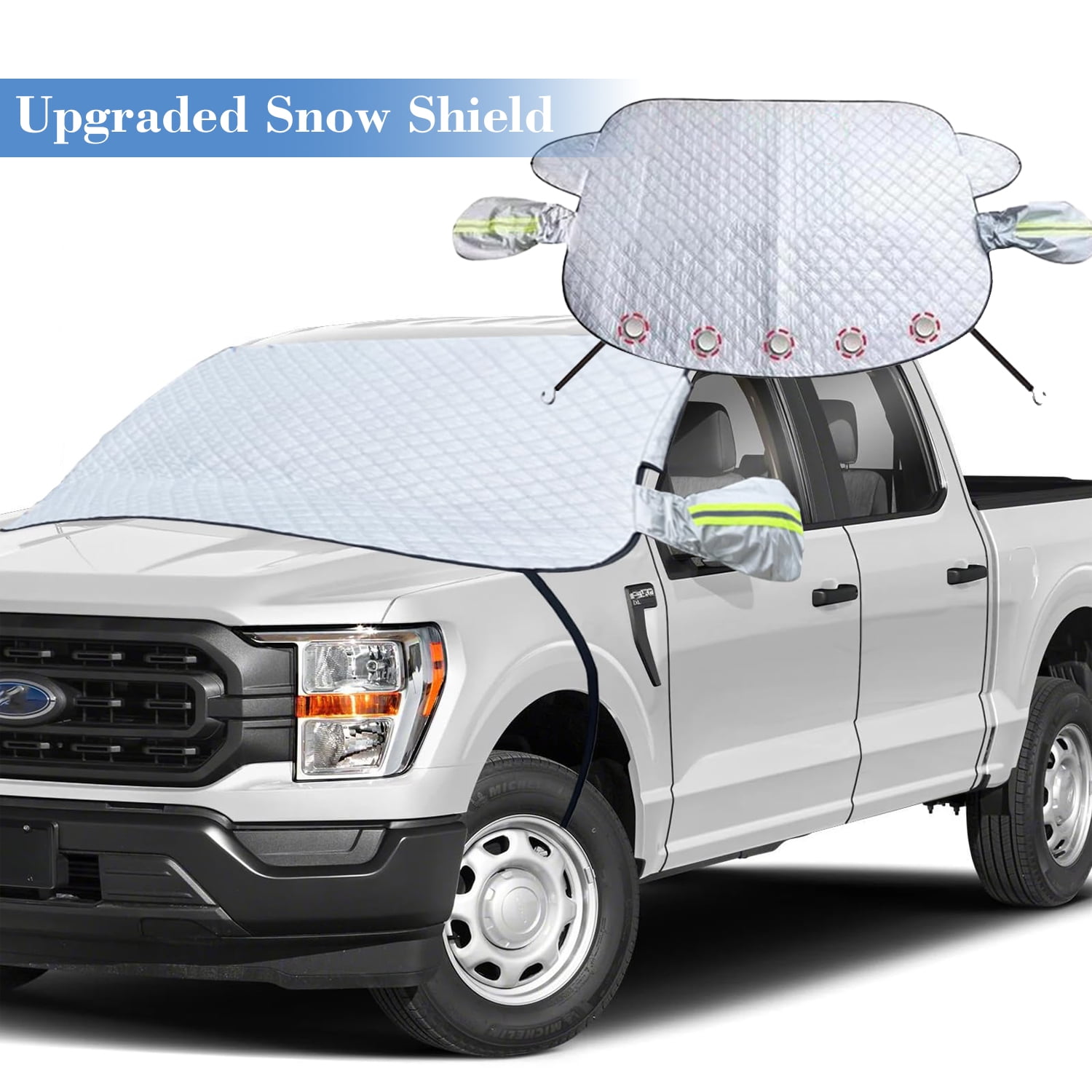 2win2buy Car Windshield Snow Cover for Ice and Snow,Thickened Magnetic ...