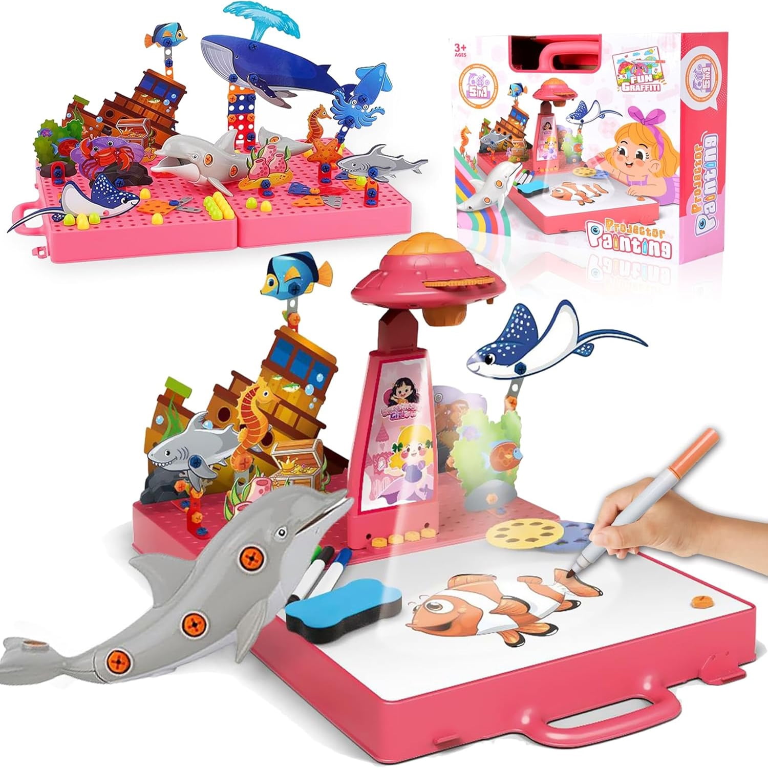 2win2buy Drawing Projector for Kids Art Sketcher Projector for Tracing ...