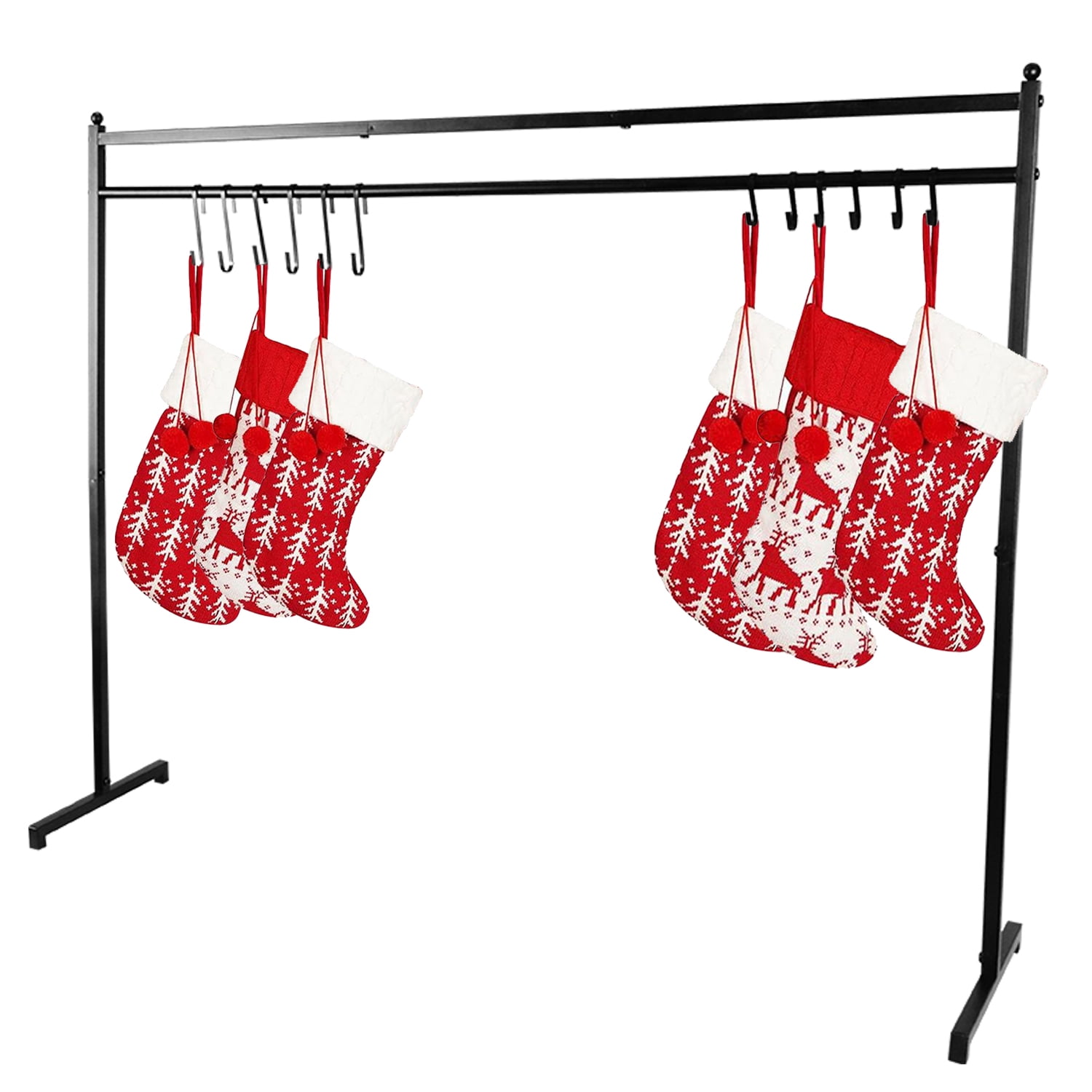 2win2buy Stocking Holder Stand with 12 Removable Hooks Free Standing ...